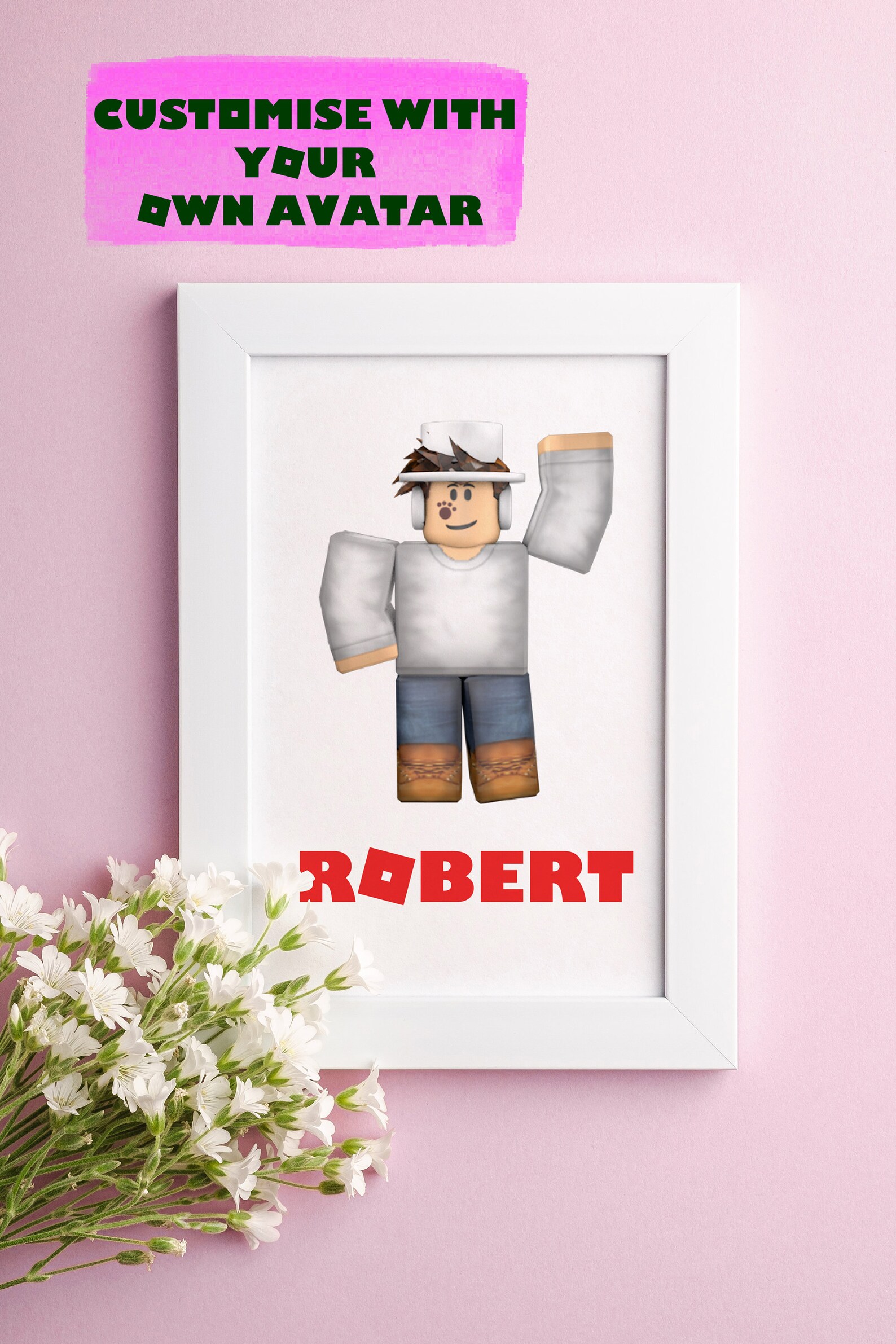 Children's Personalised Roblox Print Custom Roblox Design - Etsy