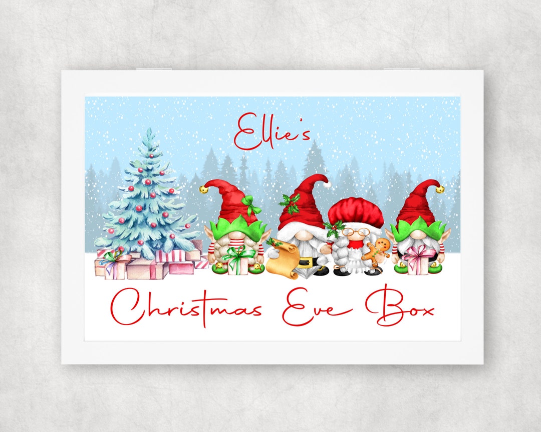 Christmas Eve Boxes Wooden Personalised Christmas Eve Box Personalised ...