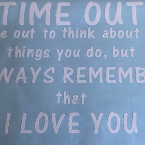 Time Out Chair Decal - Etsy