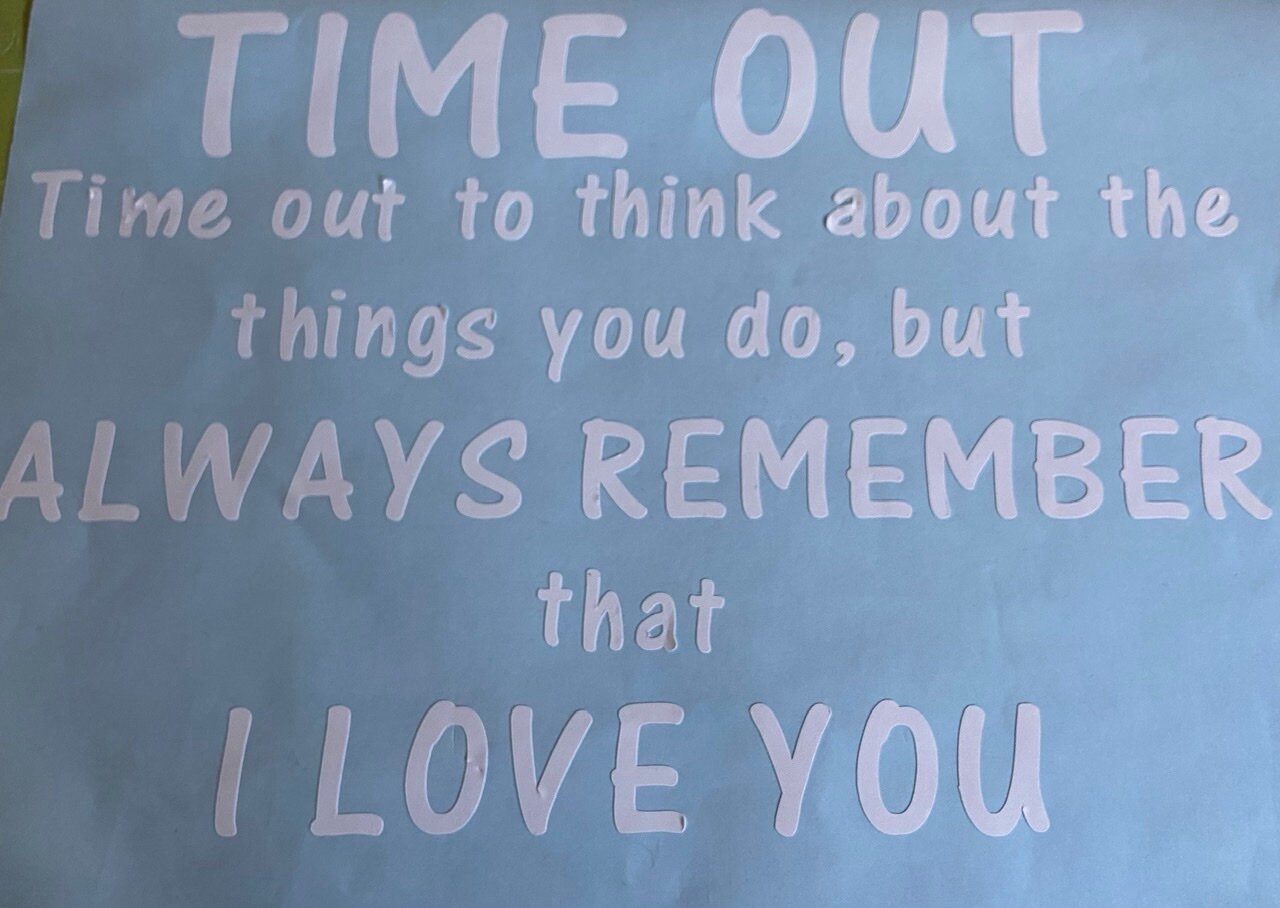 Time Out Chair Decal - Etsy