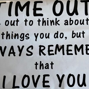 Time Out Chair Decal - Etsy