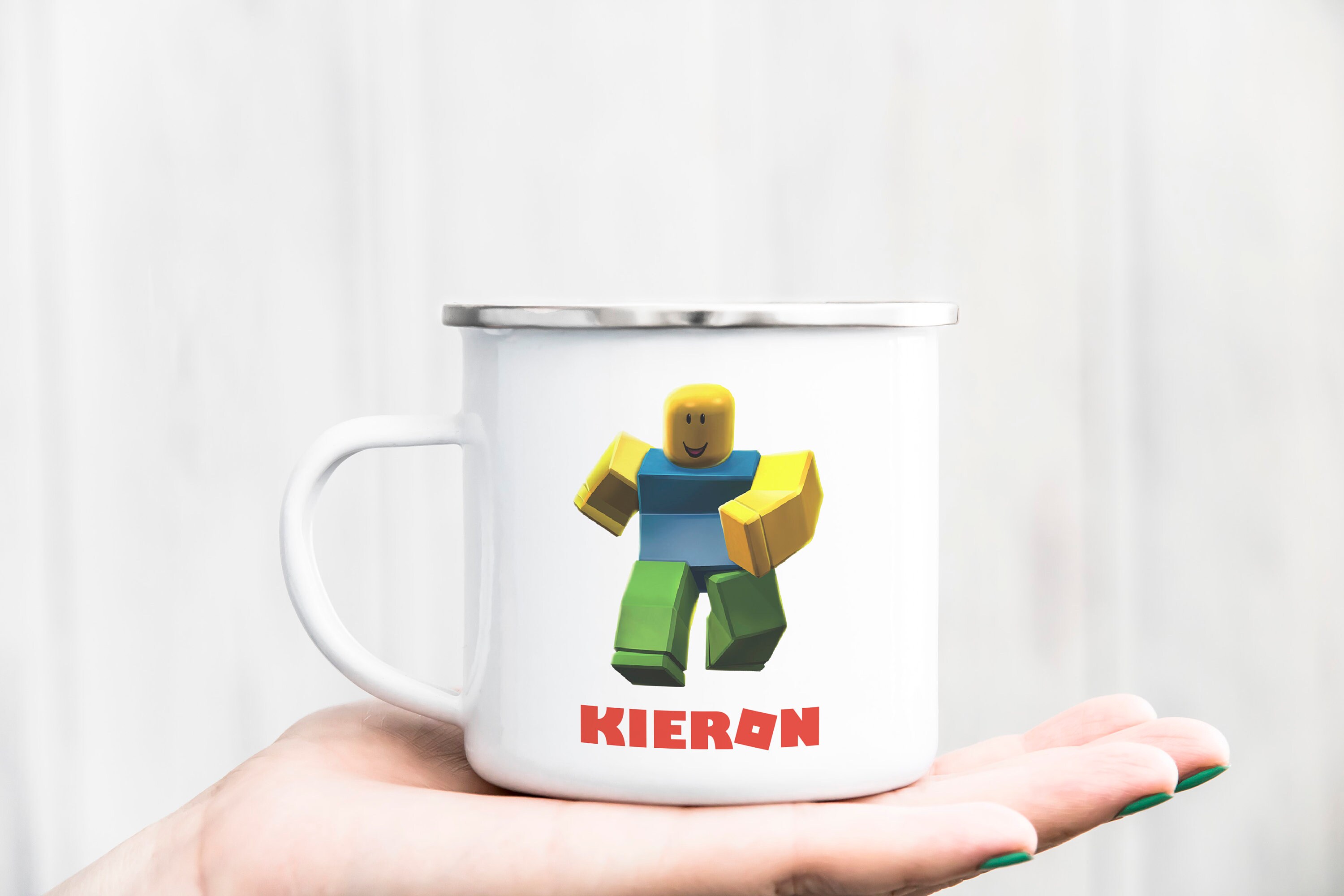 Personalised Roblox Money box/Mug/Pillow. Gifts for school | Etsy