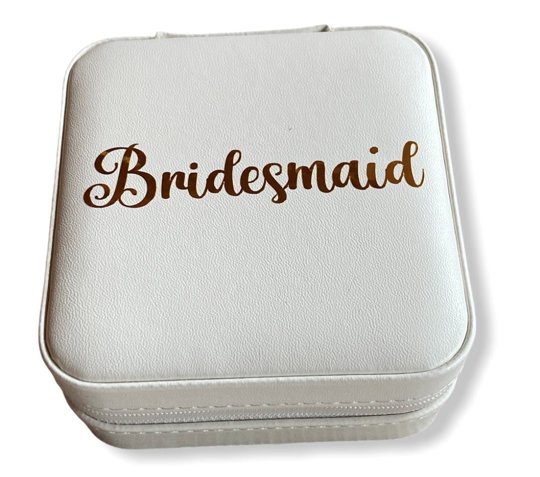 Personalised Travel Jewellery Box, Title or Named Jewellery Case ...
