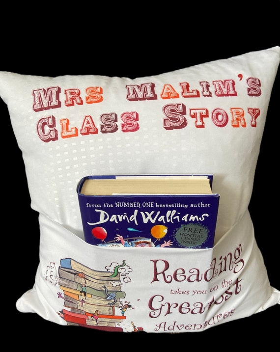 Personalised Teacher Pocket Book Cushion Cover. Perfect | Etsy