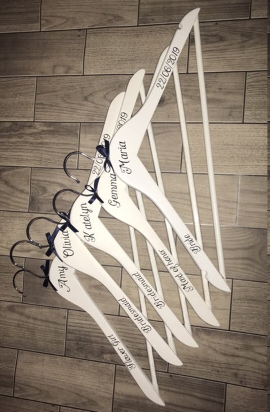 Personalised Wedding Hangers Bridal Prom - Bridesmaid/wedding Dress ...