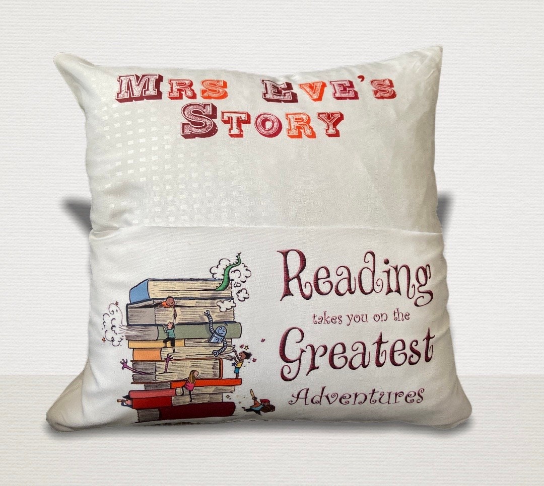 Personalised Teacher Pocket Book Cushion Cover. Perfect - Etsy UK