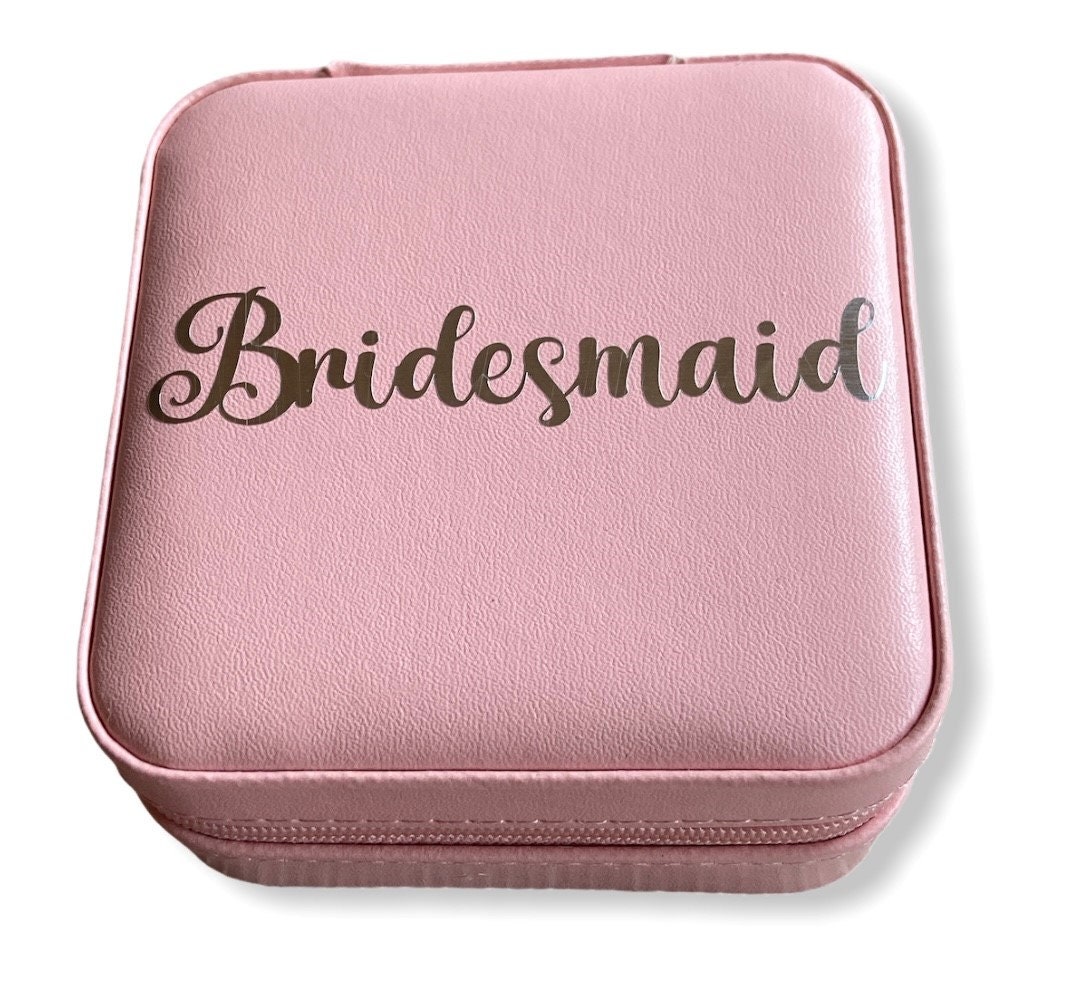 Personalised Travel Jewellery Box, Title or Named Jewellery Case ...