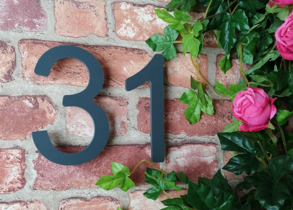 Modern Acrylic House Number Numbers Floating Digits Easy to - Etsy UK