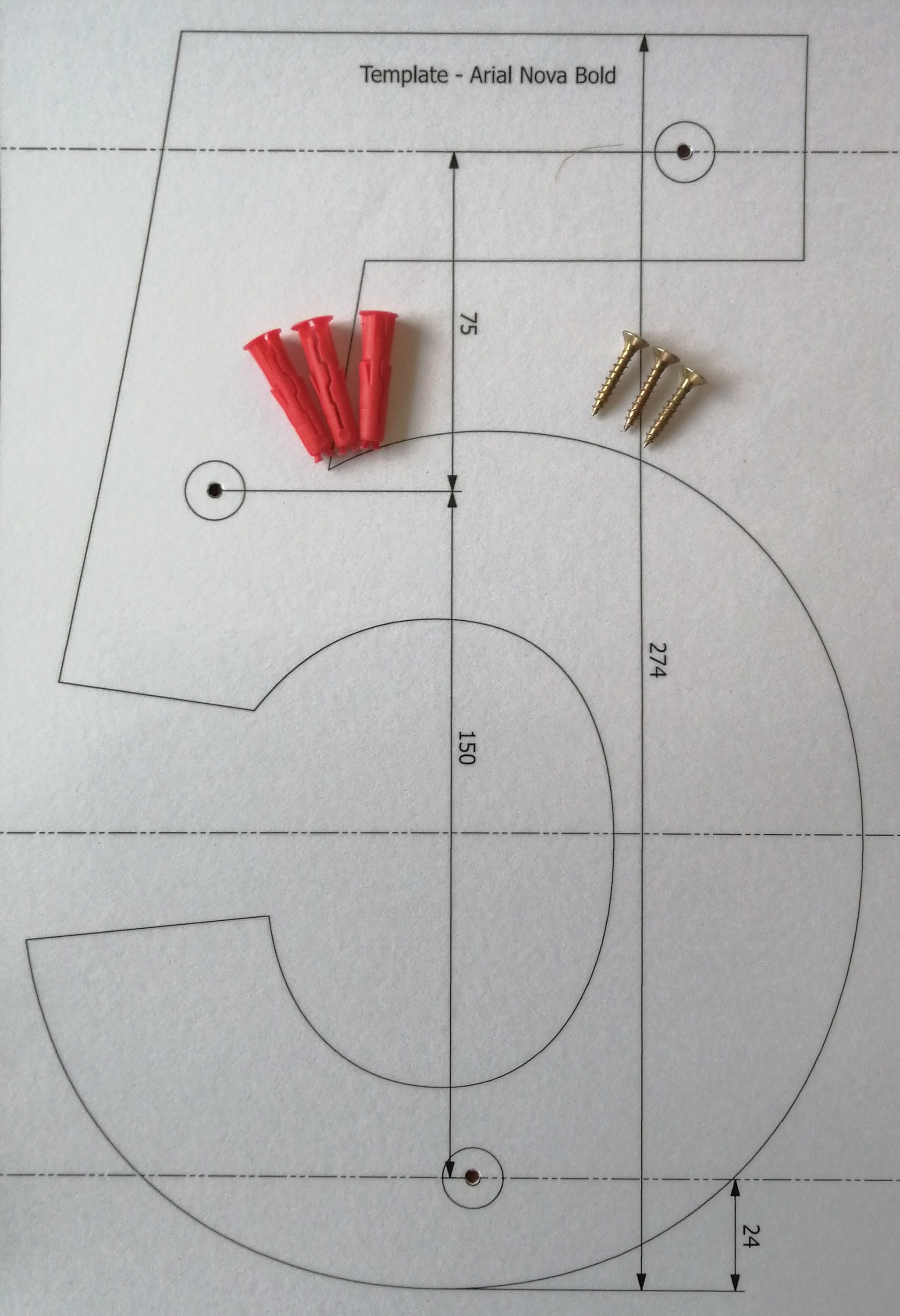 Large Modern Acrylic House Number 5mm Thick Numbers | Etsy UK