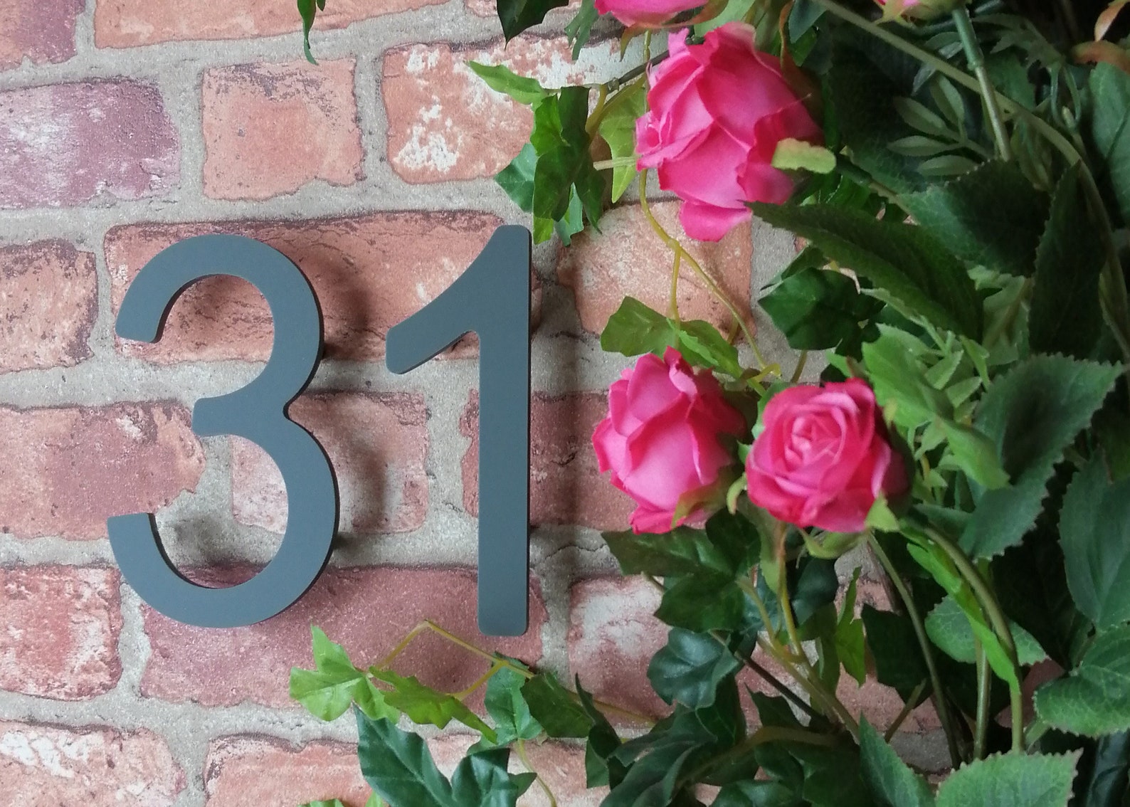 Modern Acrylic House Number Numbers Floating Digits Easy to | Etsy UK