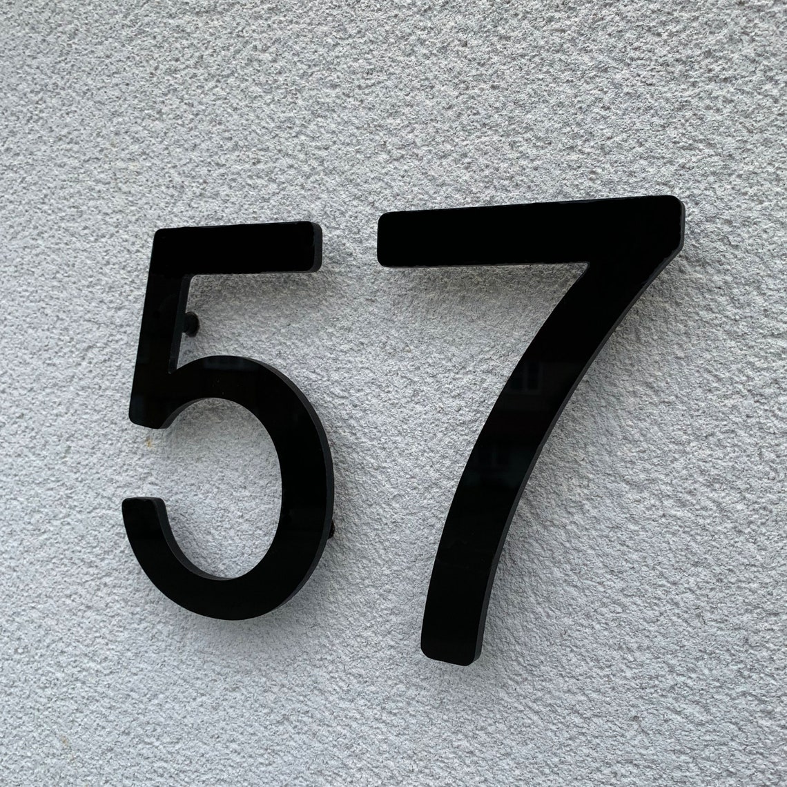 Modern Acrylic House Number Numbers Floating Digits Easy to - Etsy UK