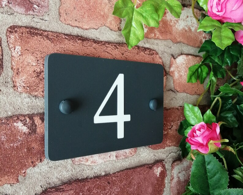 Modern Acrylic House Number Numbers House Sign Inlaid - Etsy UK