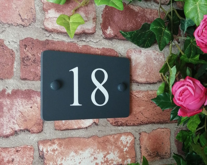Modern Acrylic House Number Numbers House Sign Inlaid - Etsy UK