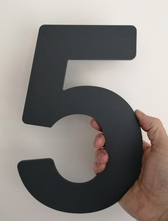 Large Modern Acrylic House Number 5mm Thick Numbers | Etsy UK