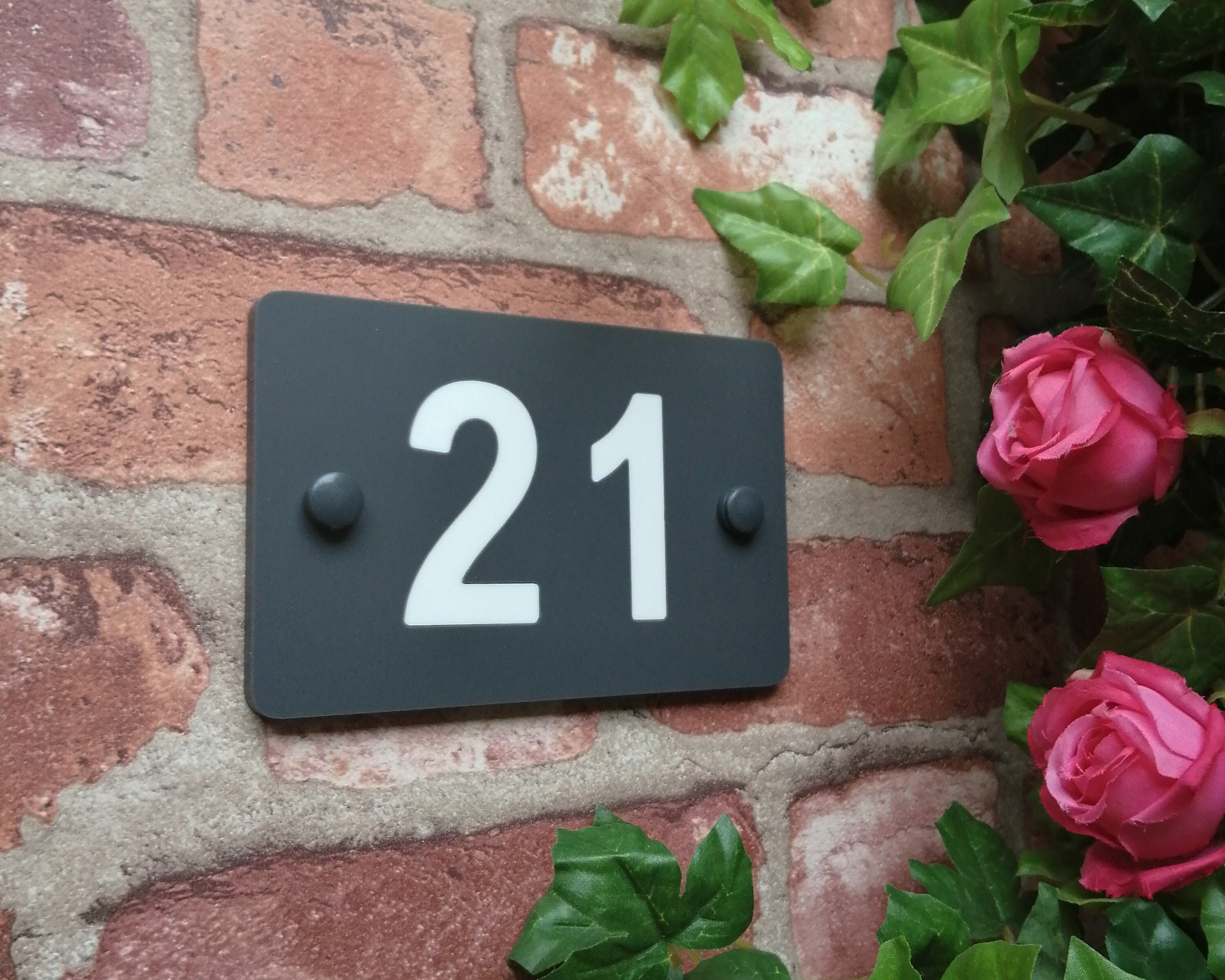 Modern Acrylic House Number Numbers House Sign Inlaid - Etsy UK