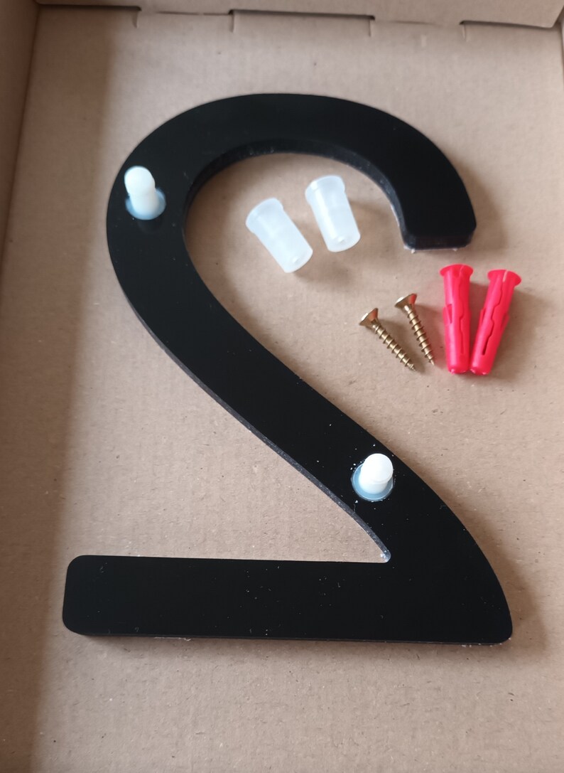 Modern Acrylic House Number Numbers Floating Digits Easy to - Etsy UK
