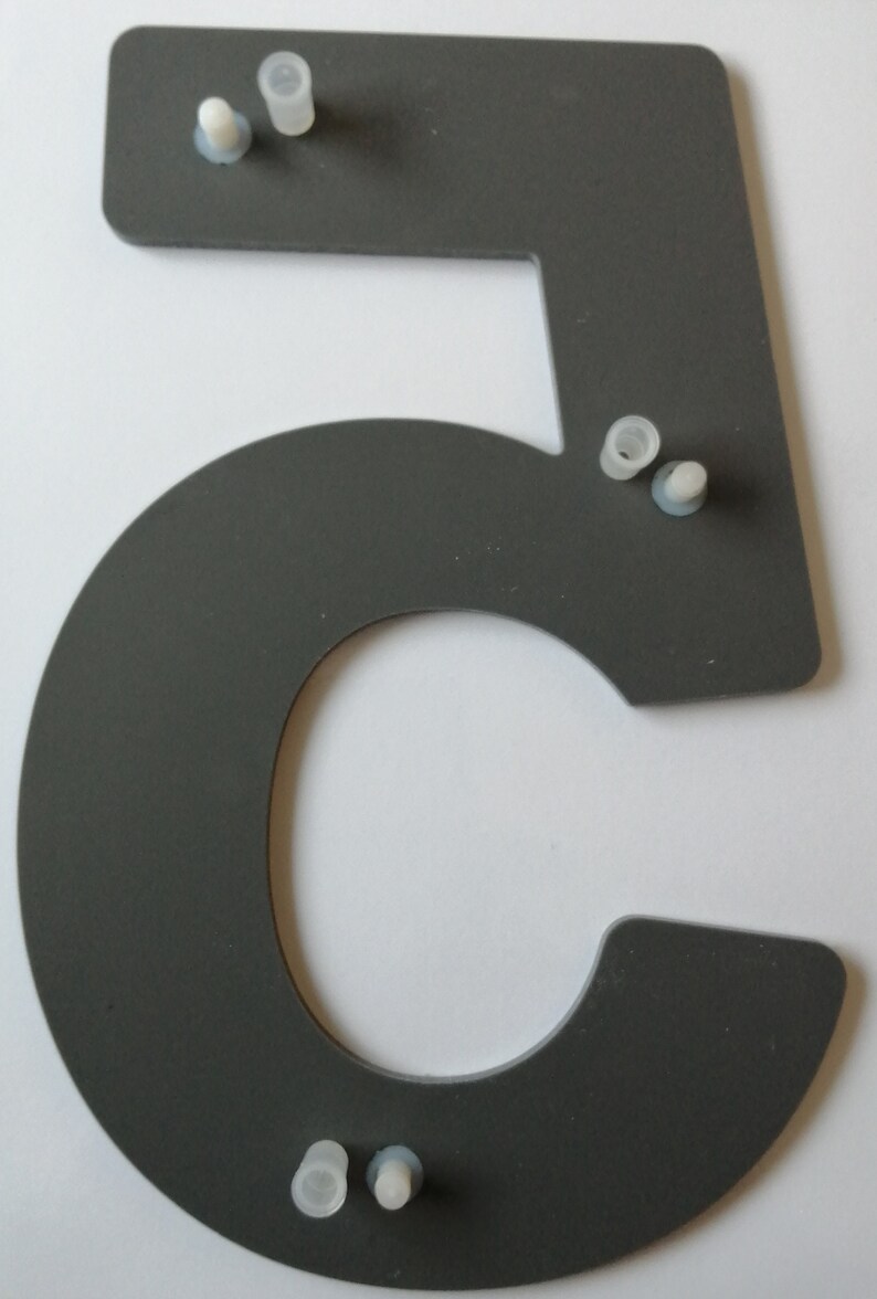 Large Modern Acrylic House Number 5mm Thick Numbers | Etsy UK