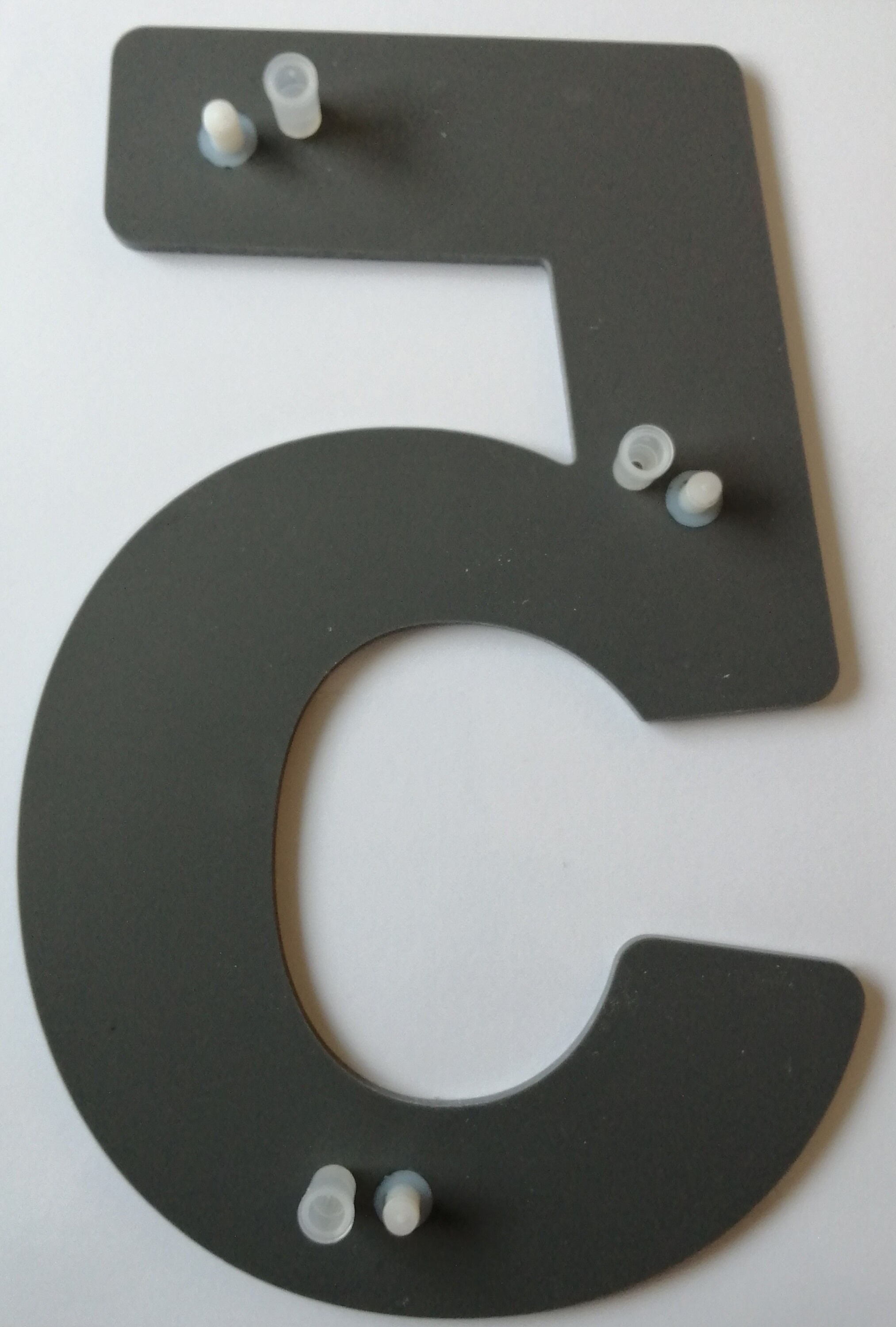 Large Modern Acrylic House Number 5mm Thick Numbers | Etsy UK