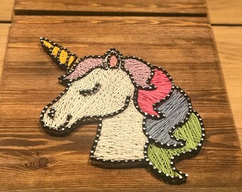 Unicorn string art | Etsy