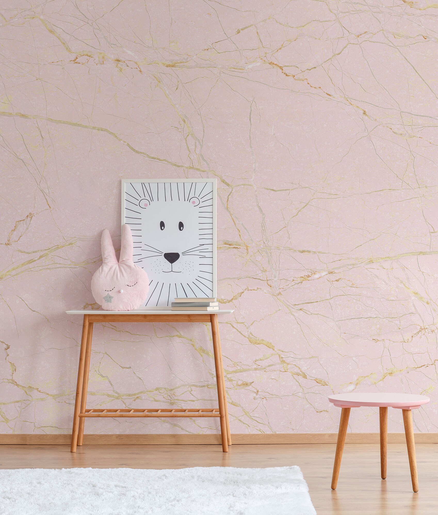 Girl Room Wall Mural Nursery Kids Wallpaper Peel and Stick | Etsy