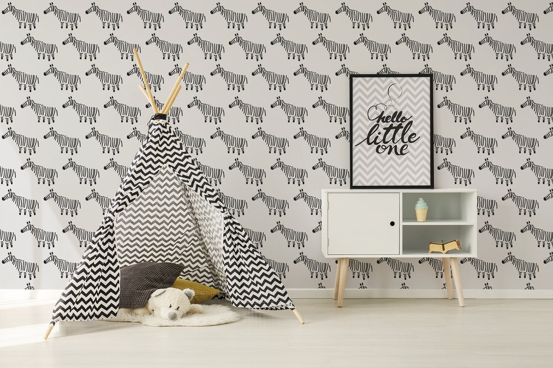 Nursery Peel and Stick Wallpaper, Self Adhesive Wall Sticker, Removable ...
