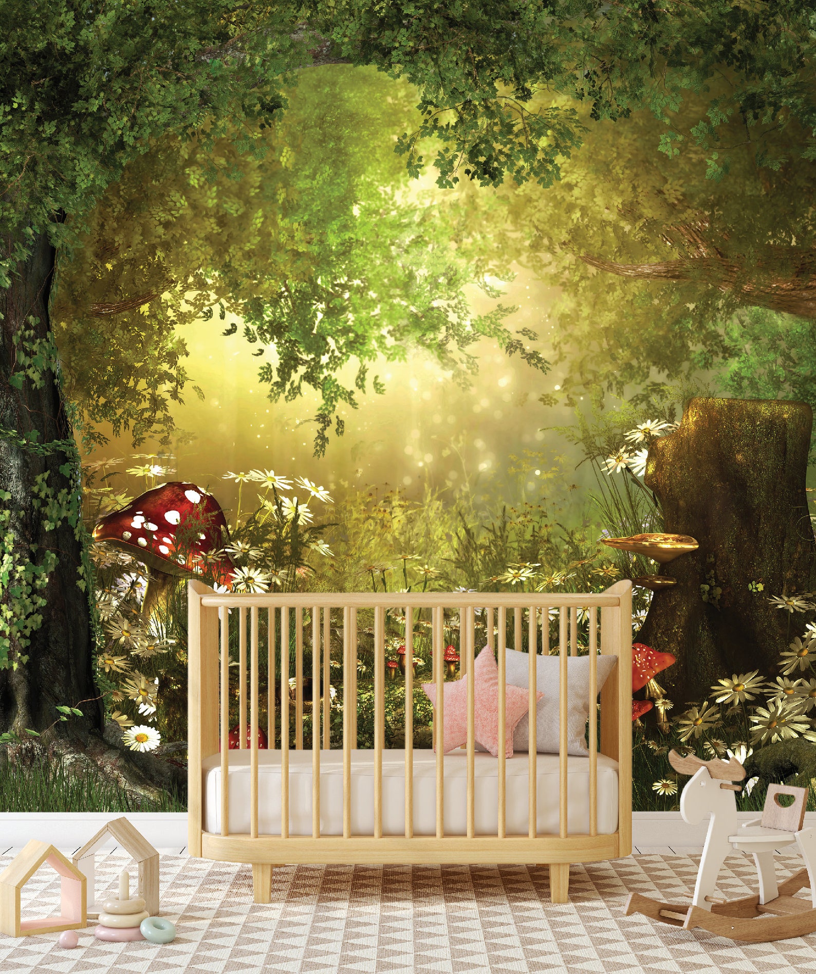 Wall Mural Magic Forest Peel and Stick Self Adhesive - Etsy