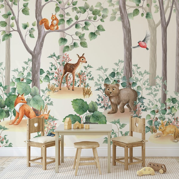 Forest Friends Art - Etsy