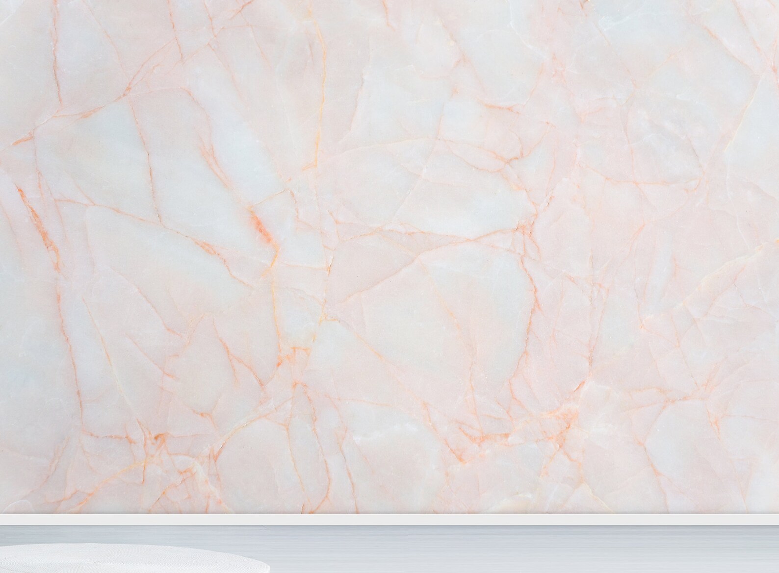 Light Pink Marble Nursery Wall Mural Peel and Stick - Etsy