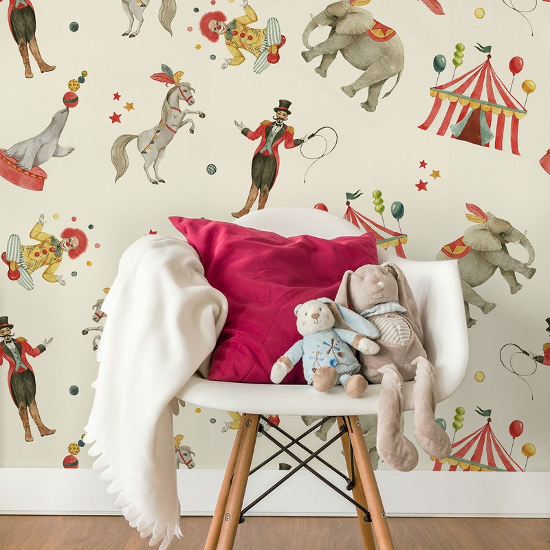 Circus Wall Mural - Etsy