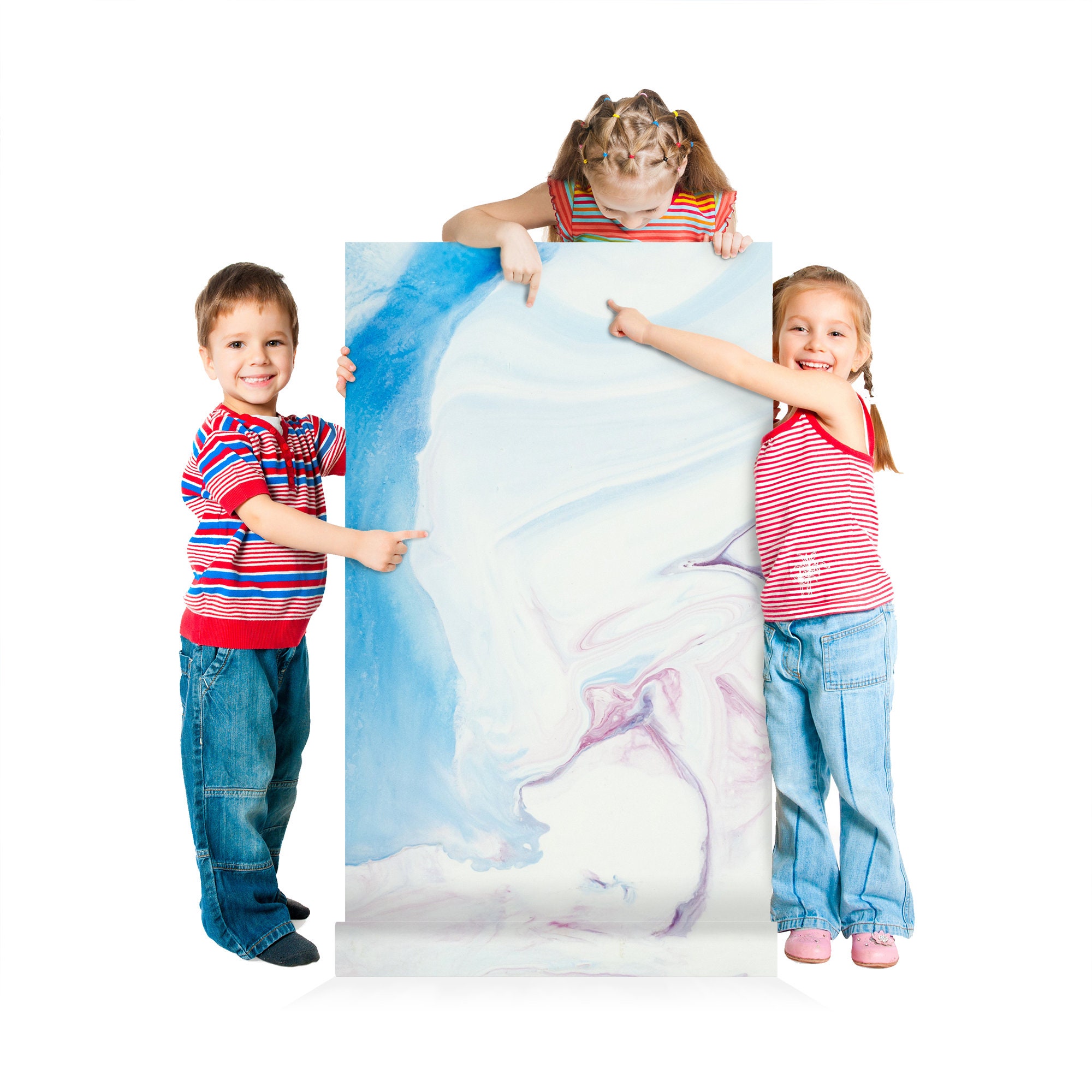 Blue Purple Marble Kids Wallpaper Peel and Stick Wallpaper | Etsy