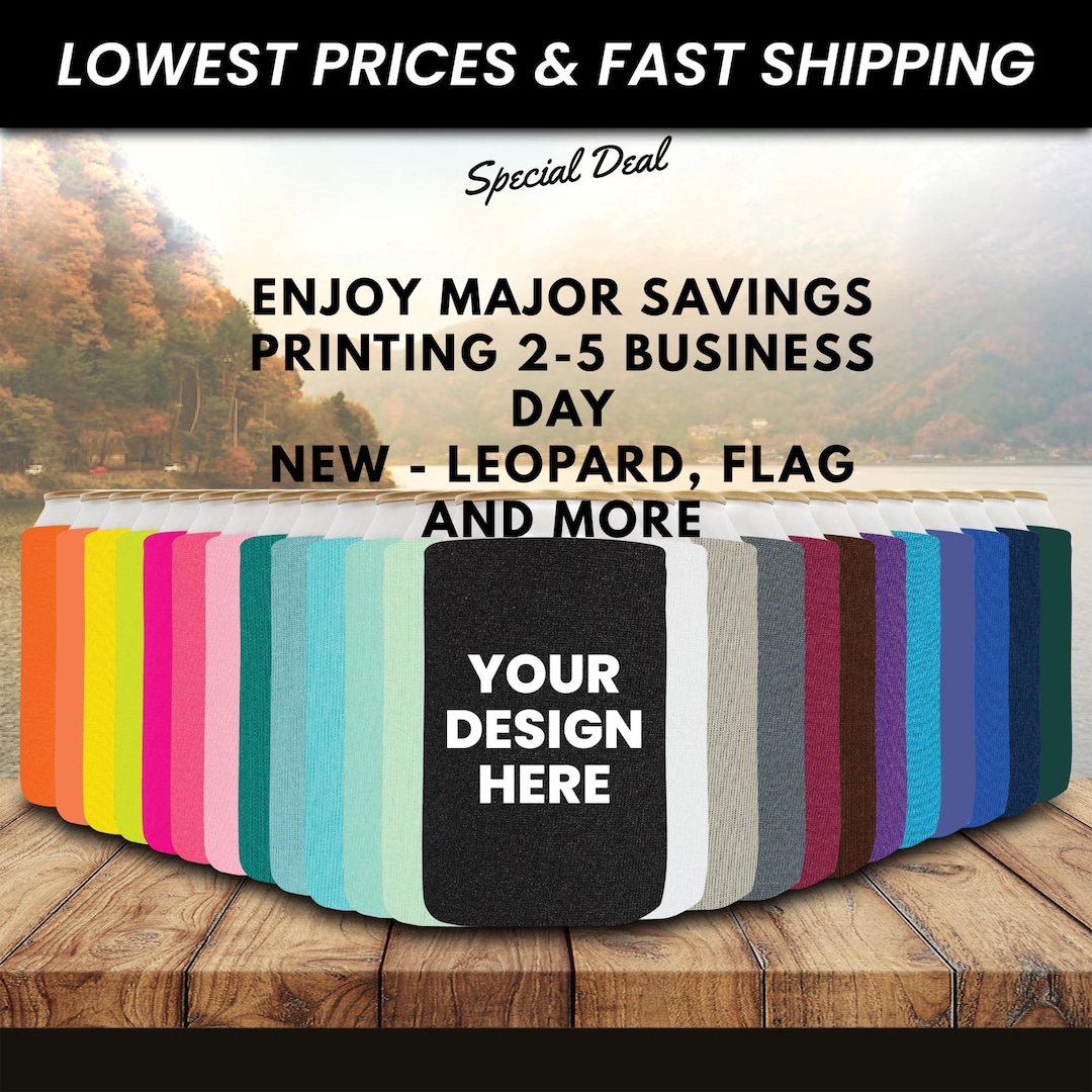 Personalized Full Color 4mm Neoprene Can Coolers: Recreate Custom ...
