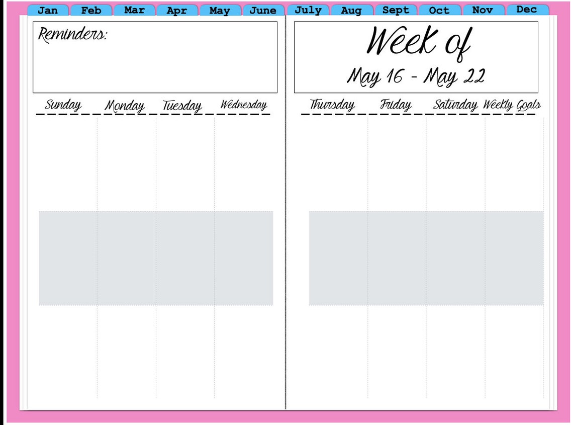 Basic Digital Planner Jan-dec 2021 - Etsy