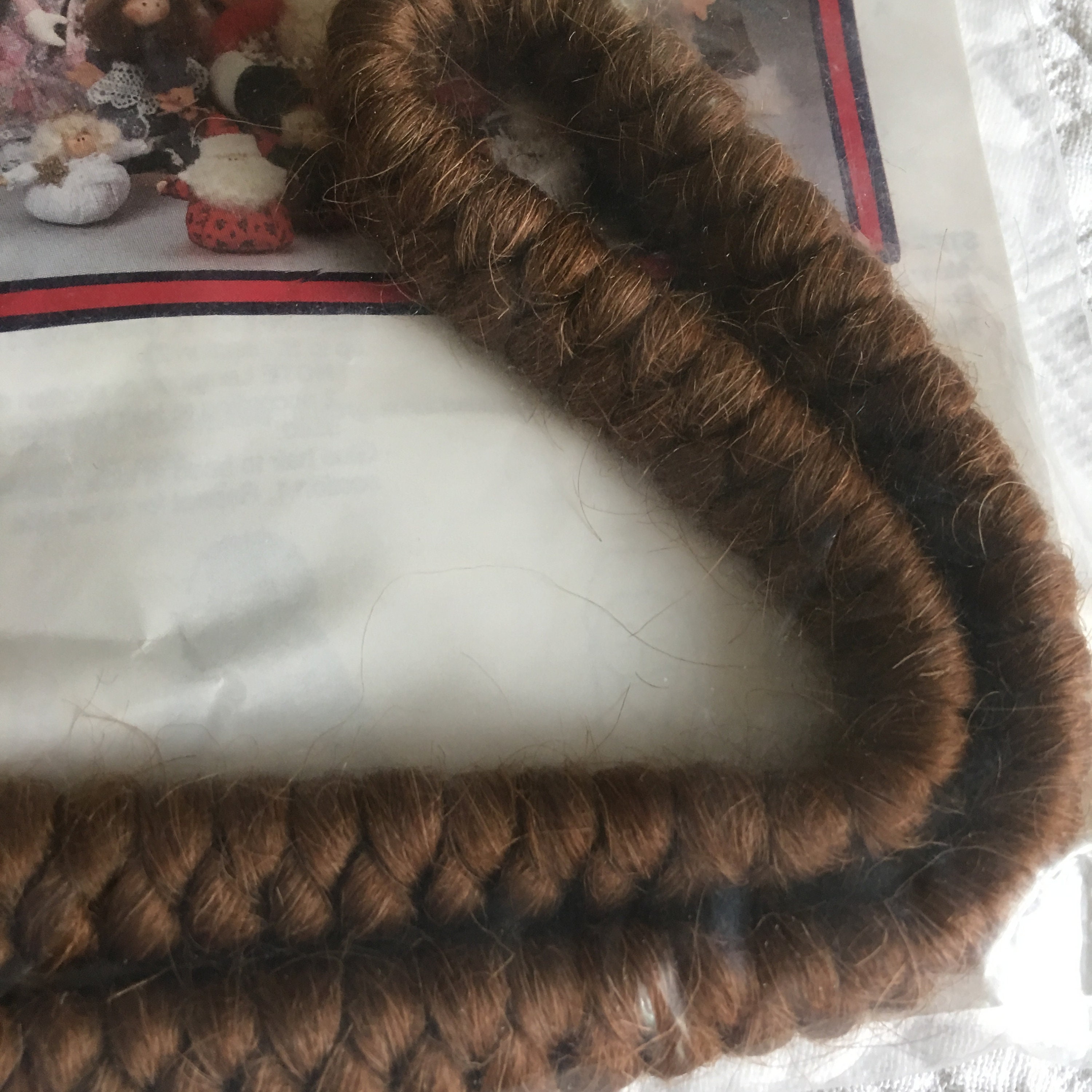 Vintage Curly Crepe 100% Wool Hair. All Cooped Up. Beautiful, Natural ...