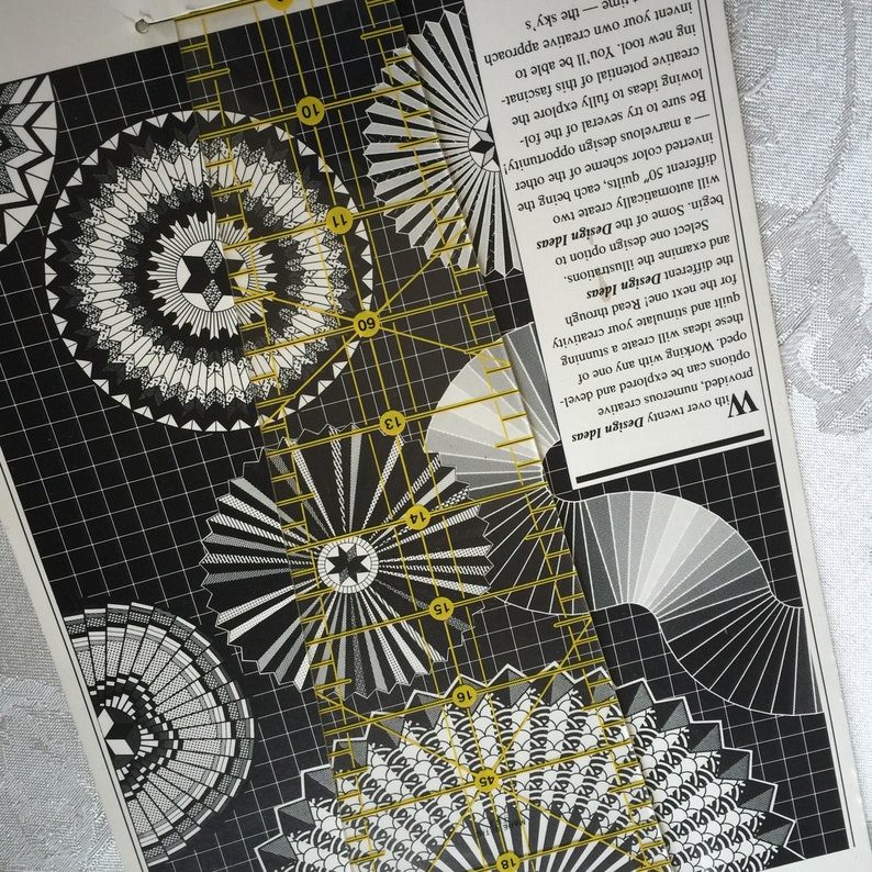 Vintage 9 Degree Circle Wedge Ruler by Marilyn Doheny. Rotary Cutting ...