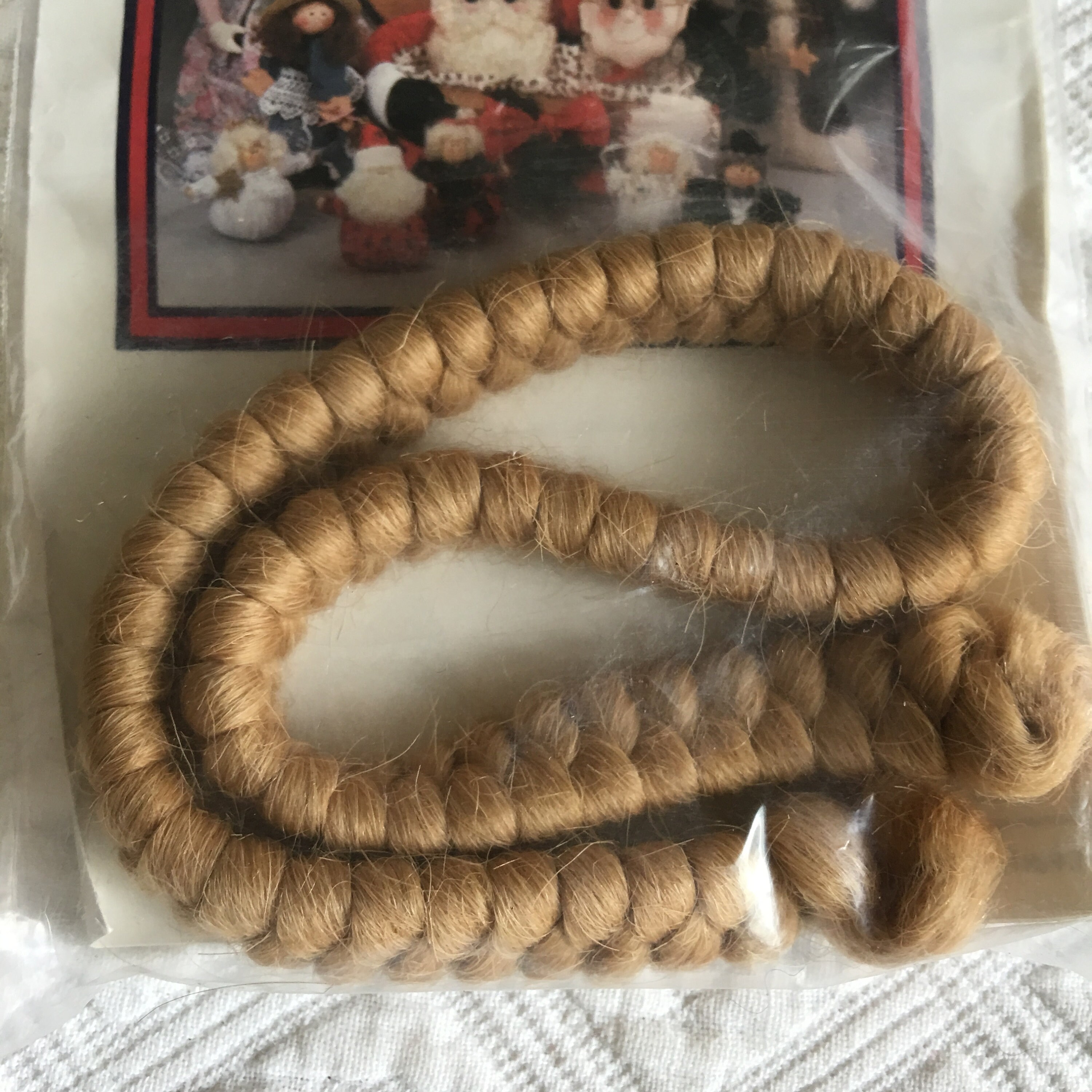 Vintage Curly Crepe 100% Wool Hair. All Cooped Up. Beautiful, Natural ...