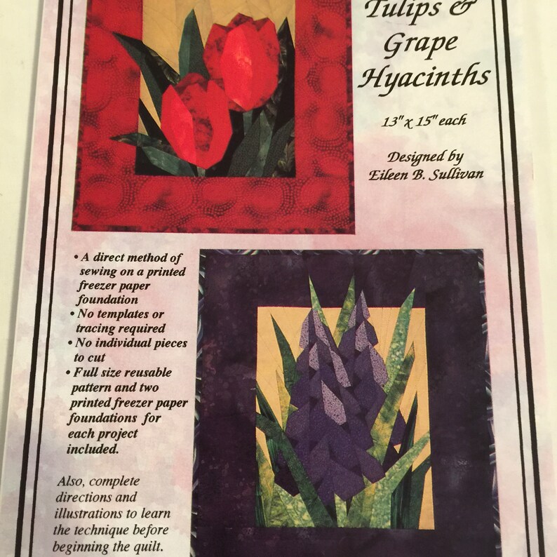 Flower Quilt Designs to Sew on Paper Foundation Piecing. Waterlilies by ...
