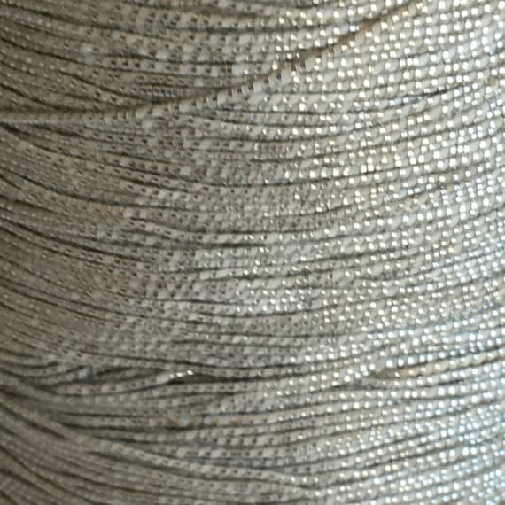Vintage Metallic Silver Very Narrow Cord. Great for Ornament - Etsy