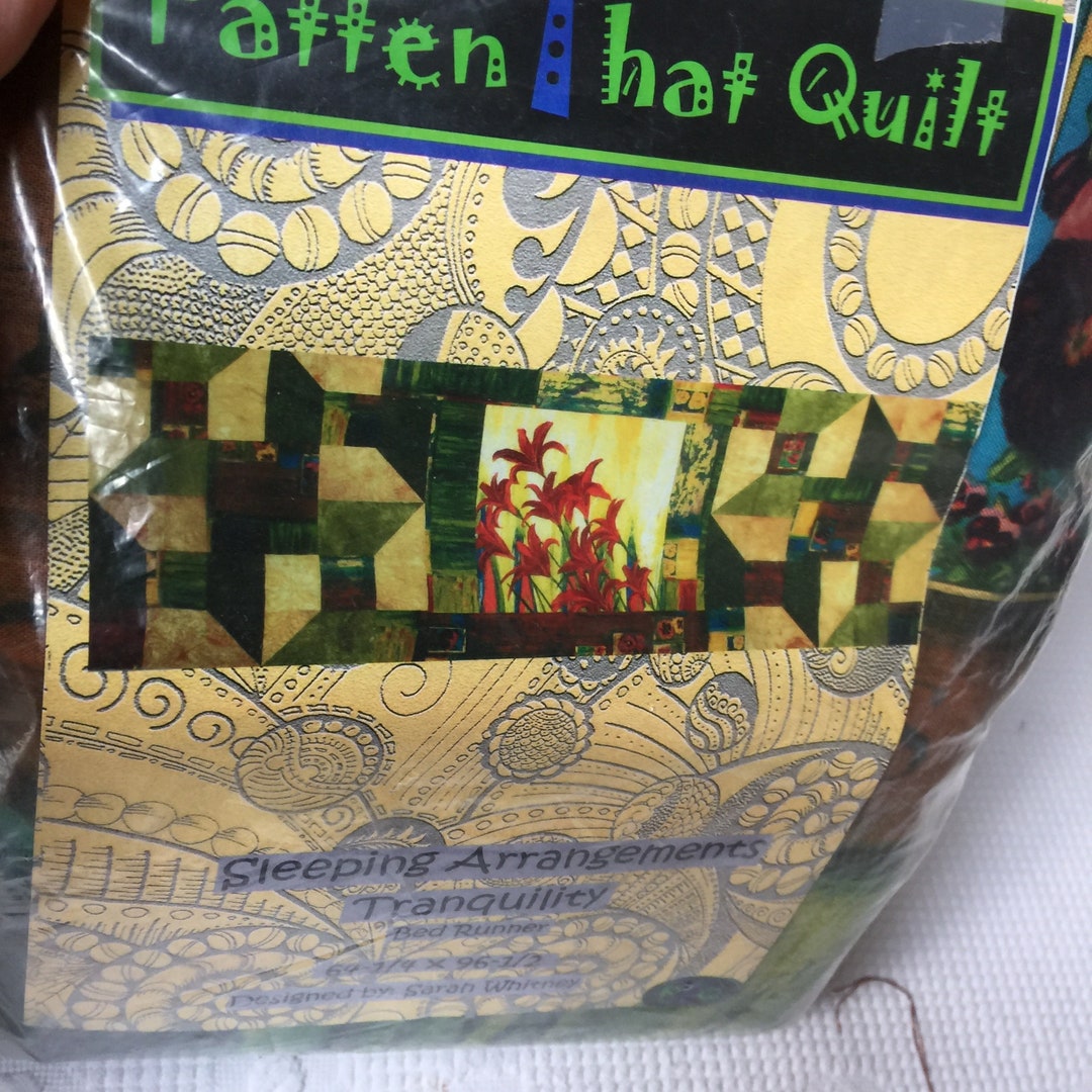 Pattern That Quilt Kit. Sleeping Arrangements Tranquility Bed Runner ...