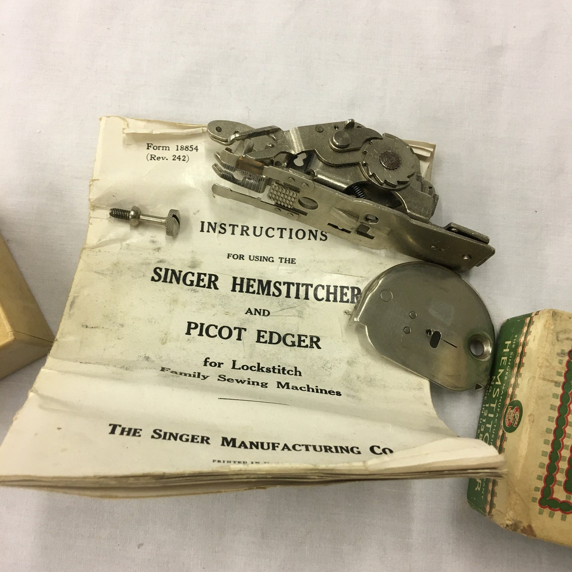 Vintage Singer Hemstitcher for Family Sewing Machines. Hemstitching and ...