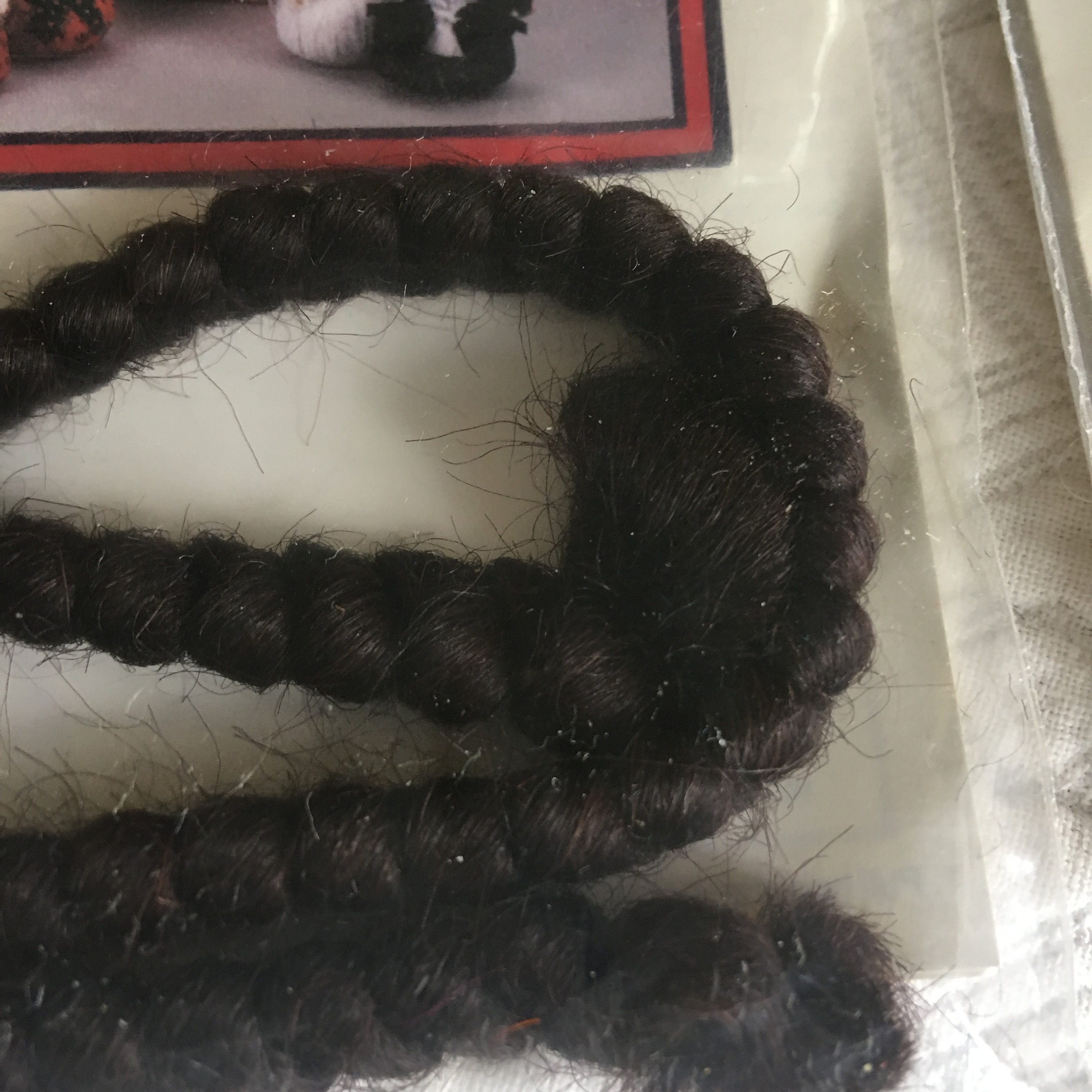 Vintage Curly Crepe 100% Wool Hair. All Cooped Up. Beautiful, Natural ...