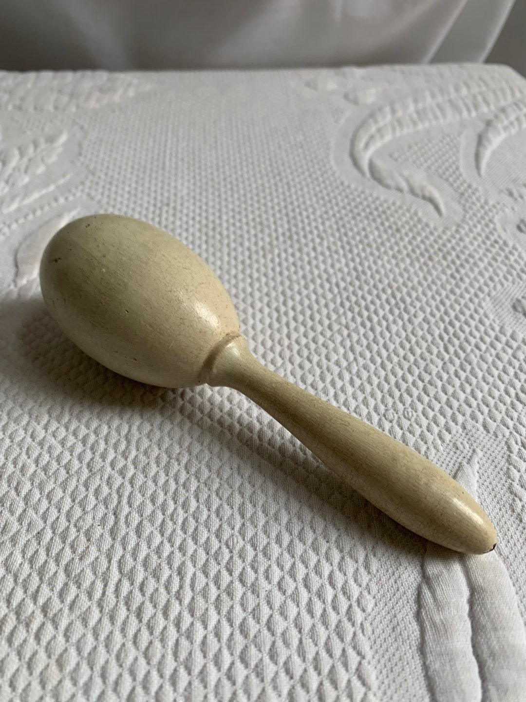 Antique White Wooden Darning Egg for Darning Socks and Other Wovens ...
