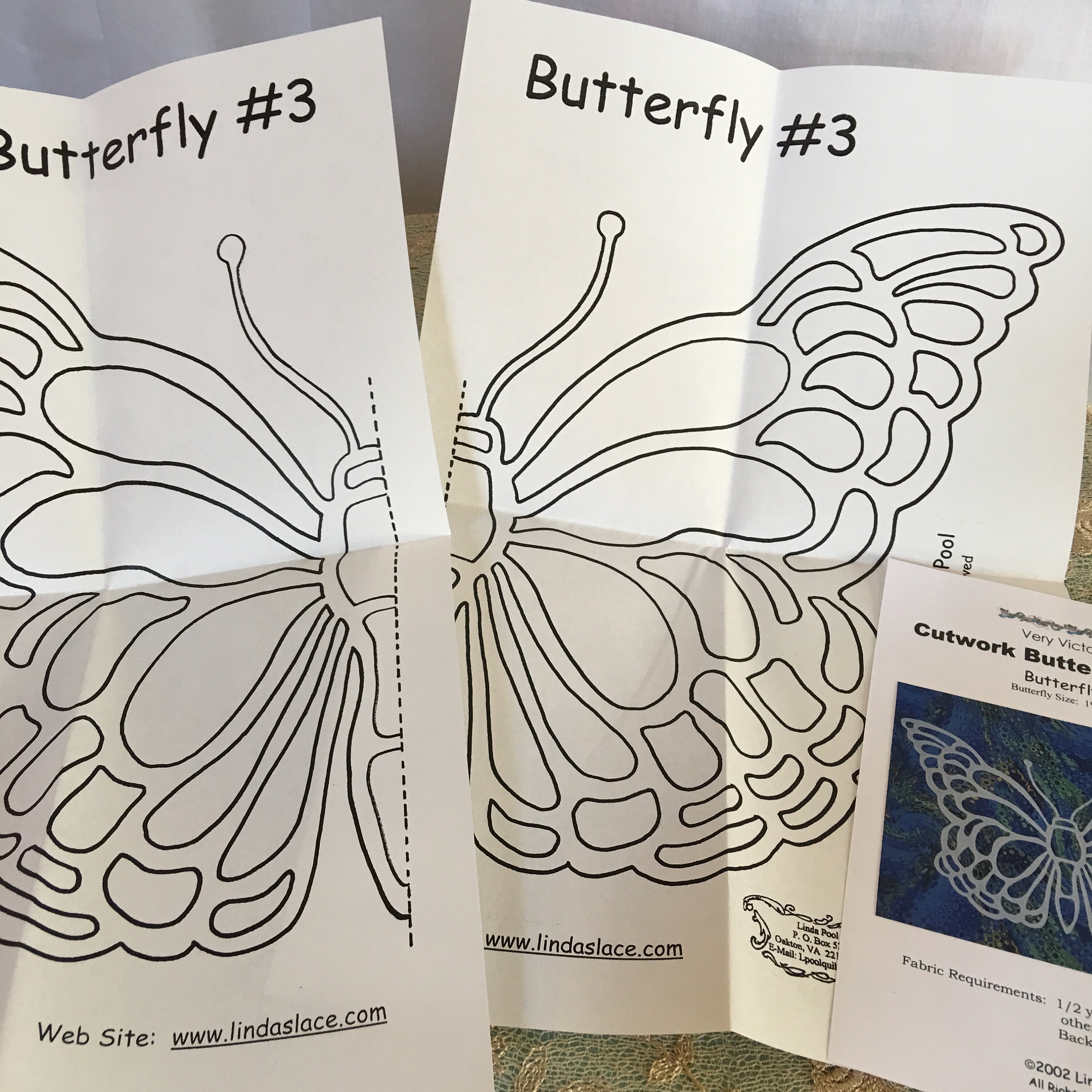 Butterfly 3 Cutwork Applique Pattern. Reverse or Needle-turn - Etsy