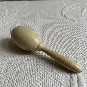 Antique White Wooden Darning Egg for Darning Socks and Other Wovens ...