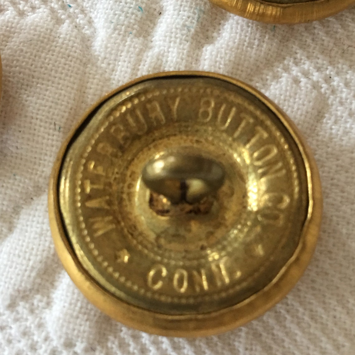 Vintage 4 Military Brass Buttons. Marked Waterbury Button Co. | Etsy