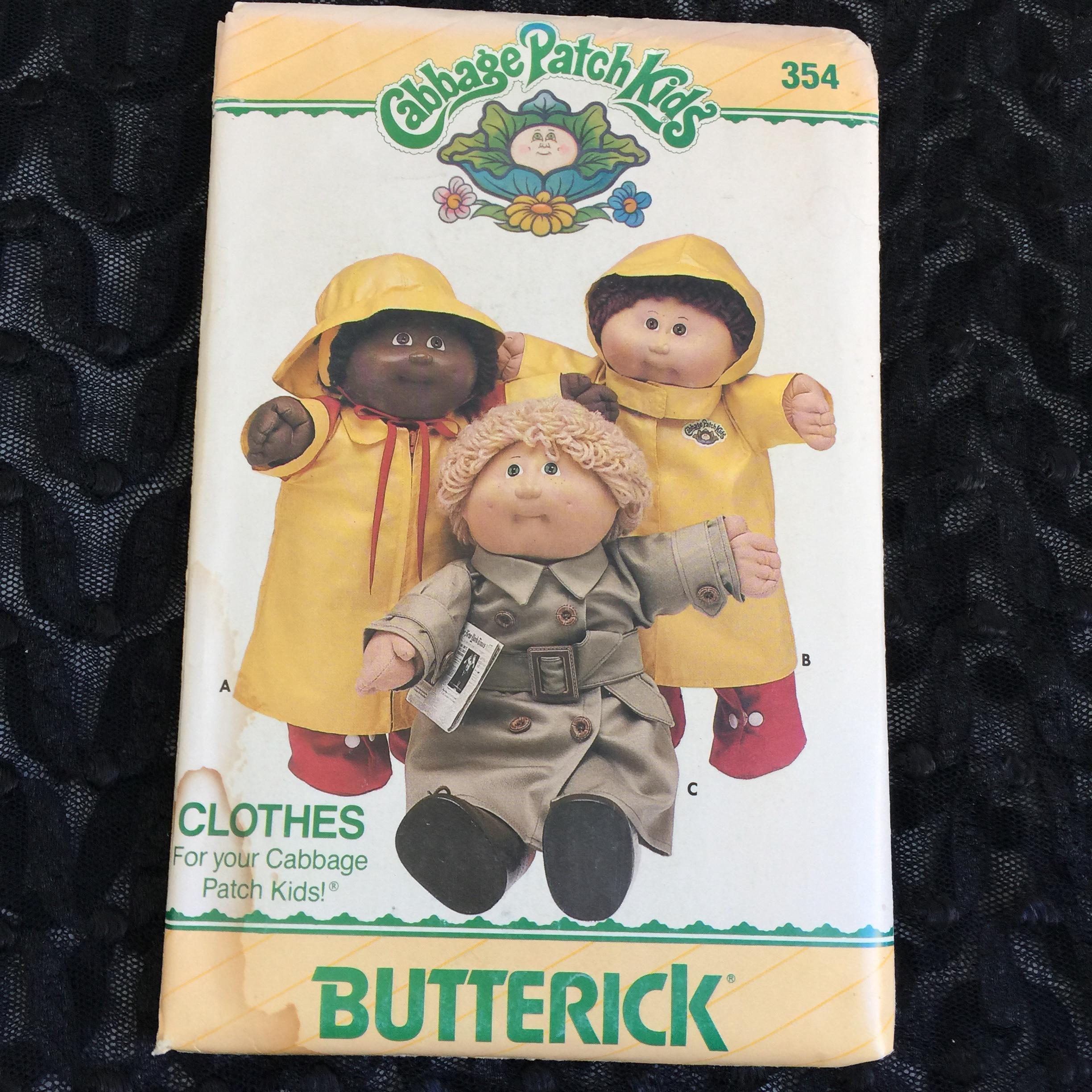 Vintage 1984-85 Cabbage Patch Kids Patterns 354 Rainwear, 6511 Shorts ...