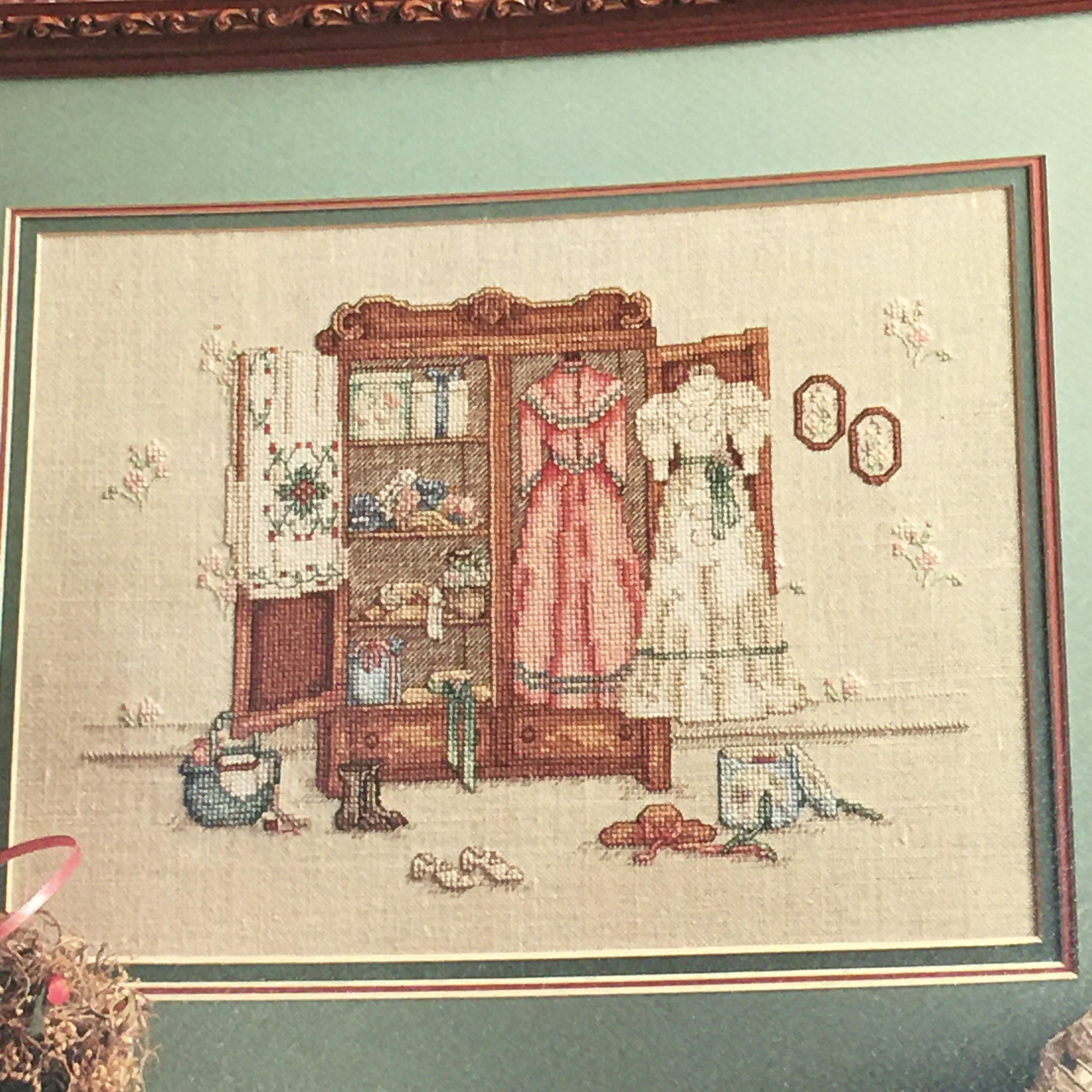 Vintage Counted Cross Stitch Quilt & Victorian Pattern Scenesn - Etsy
