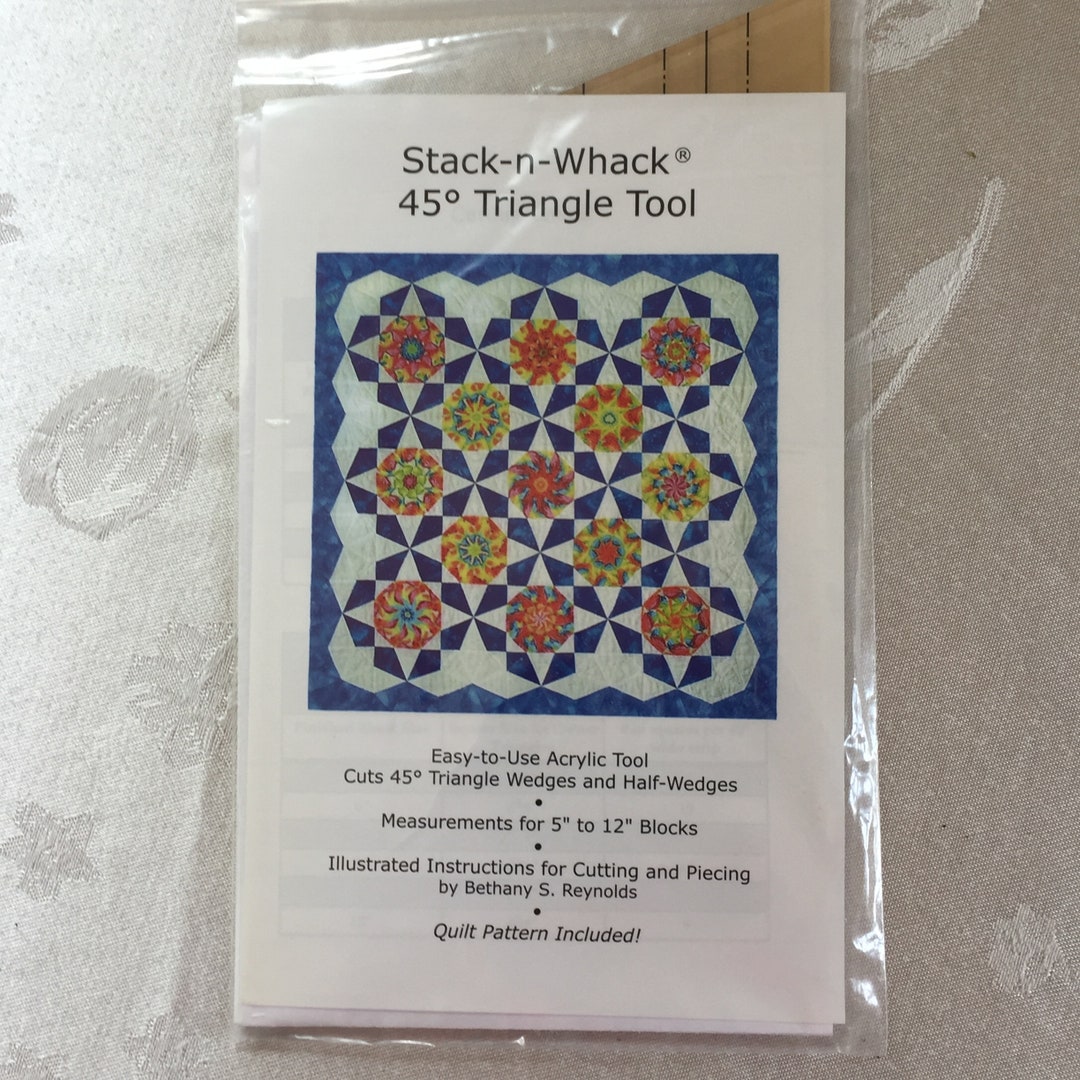 Vintage Stack N Whack 45 Degree Triangle Tool. Easy to Use Acrylic Tool ...