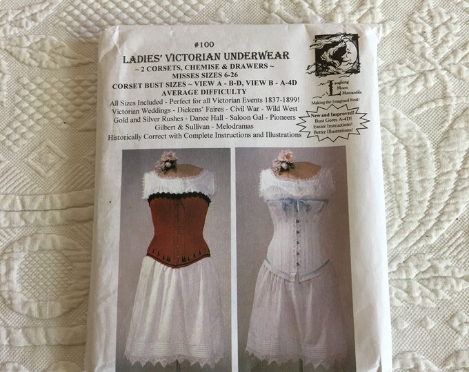 Laughing Moon Mercantile Pattern Victorian Ladies Underwear 2 Corsets