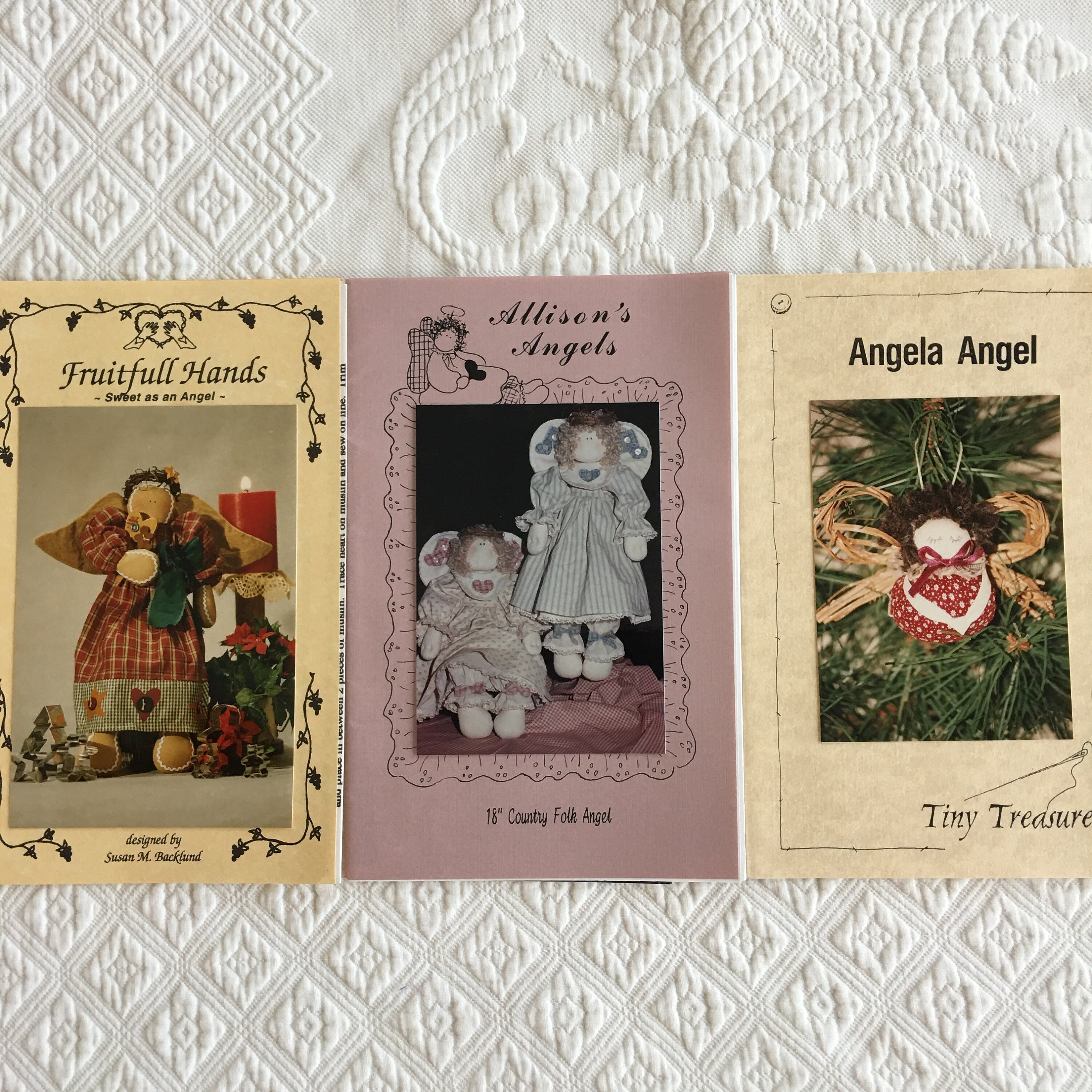 Choose From 3 Stuffed Angel Pattern. Fruitful Hands by Susan Backlund ...