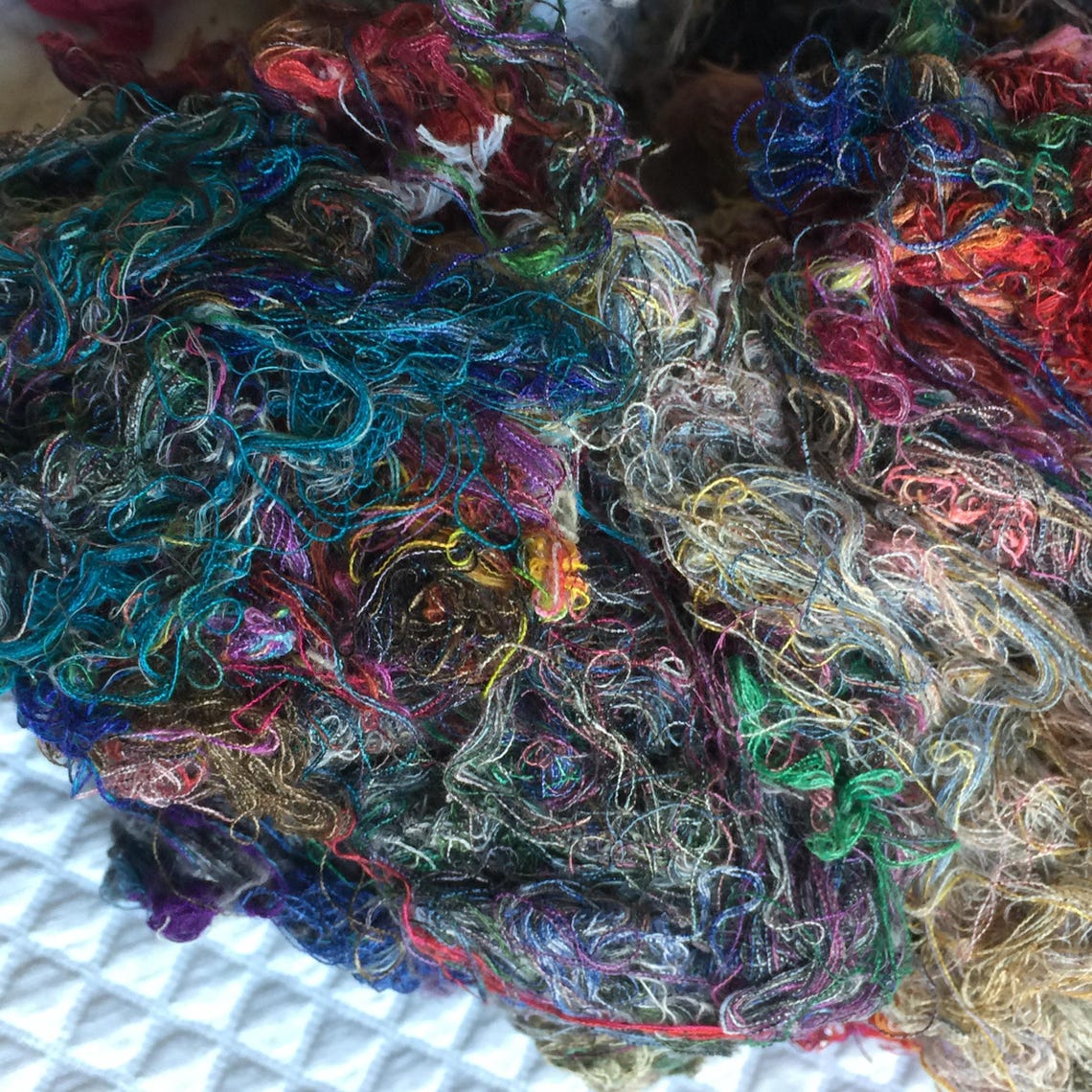 Vintage Collection of Threads Pulled From Fabric Edges When Fabric Was ...